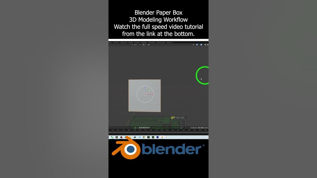 Blender Interactive Paper Box 3D Modeling Workflow #Blender #paperbox #box #3dmodeling #tutorial ...