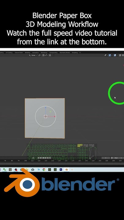 Blender Interactive Paper Box 3D Modeling Workflow #Blender #paperbox #box #3dmodeling #tutorial ...