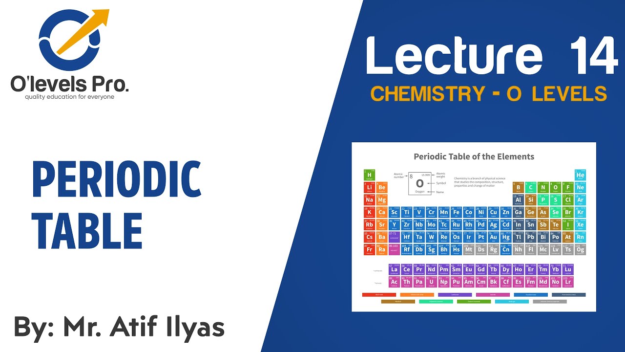Chemistry Lec 14 | Periodic Table | O Levels Pro - YouTube