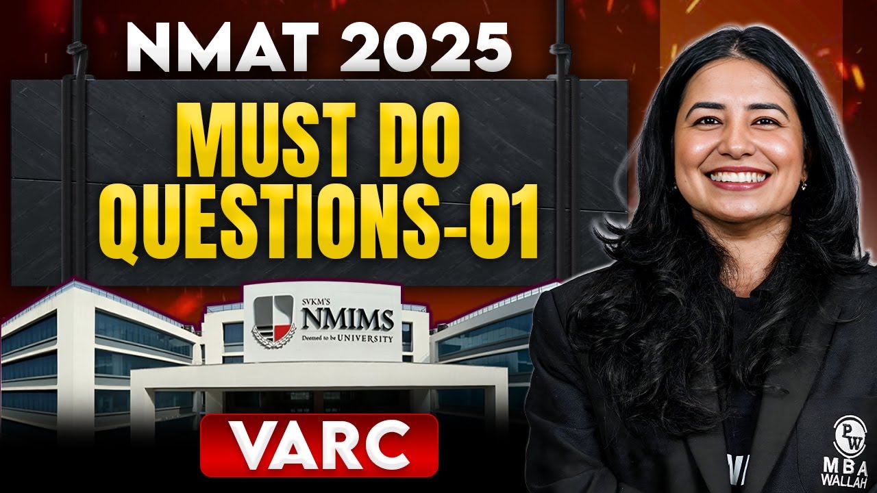Must Do VARC Questions Lec 01 | NMAT VARC 2025 - YouTube