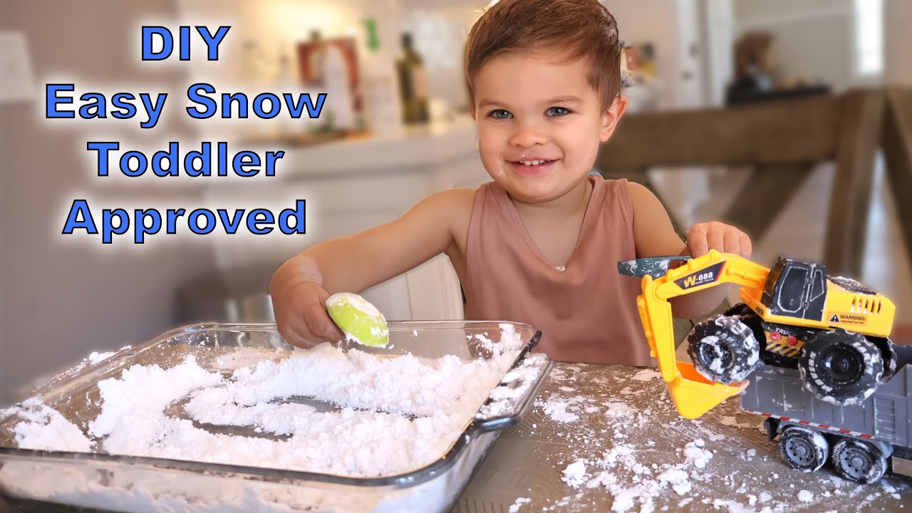 DIY Easy SNOW TODDLER APPROVED! - YouTube