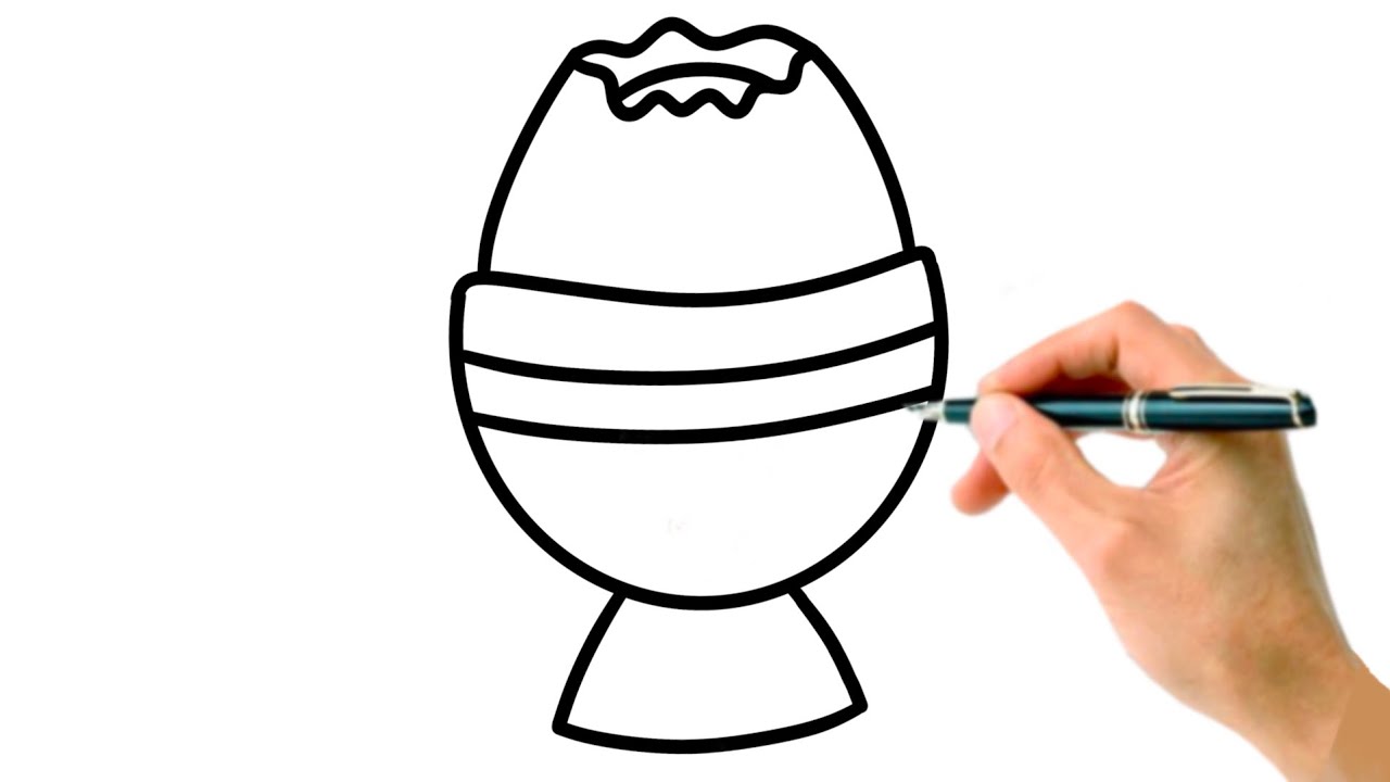 How To Draw A Boiled Egg 🥚🍳 Amazing Tutorial Easy For Kids Wow 😮😍 - YouTube