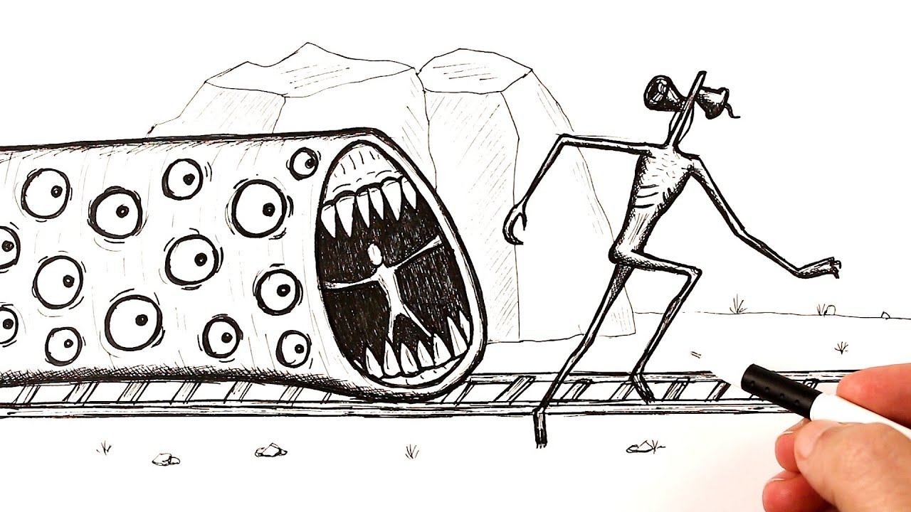 How To Draw Train Eater Youtube