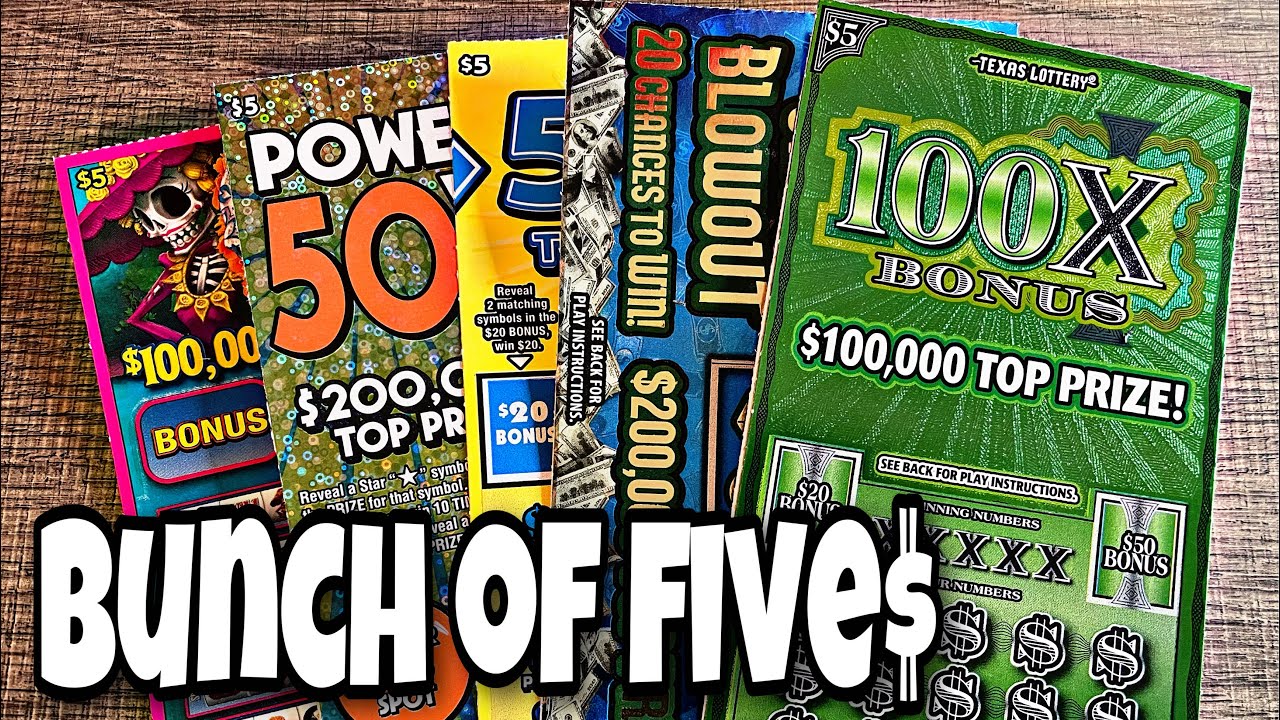 A Bunch of $5 Dollar Tickets! - Texas Lottery - YouTube