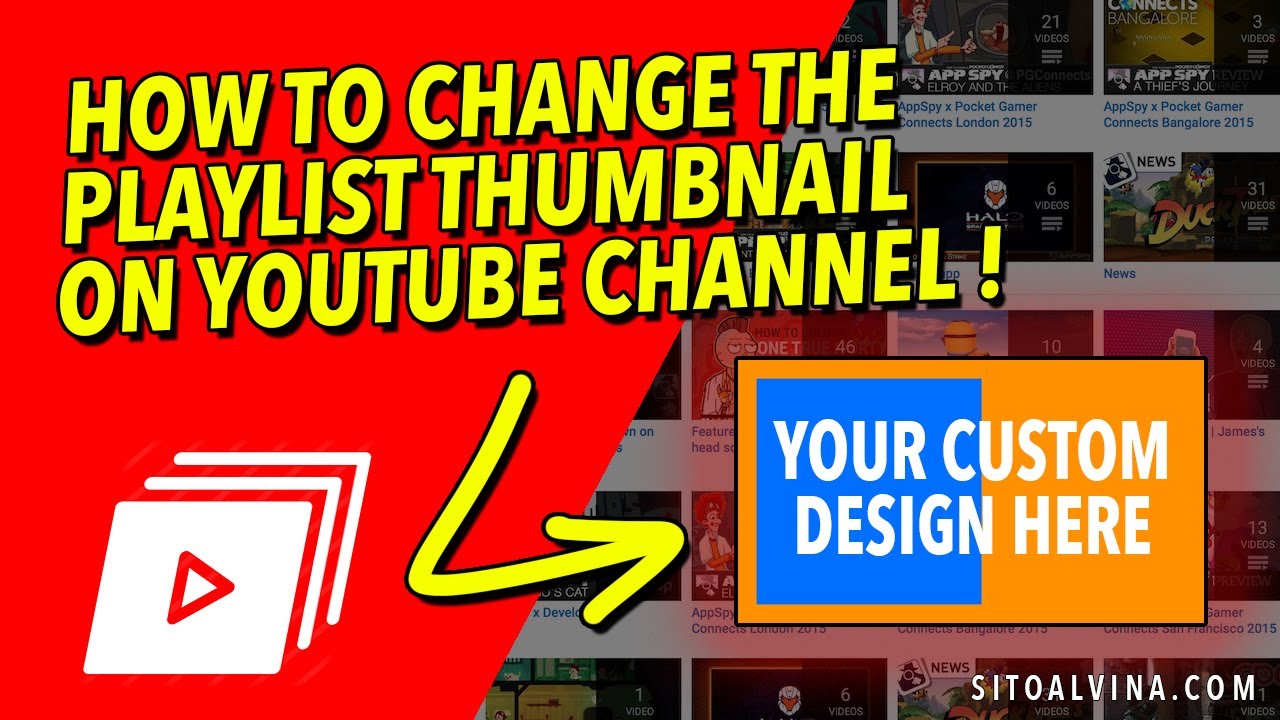 How to change Playlist Thumbnail on YouTube channel ! - YouTube