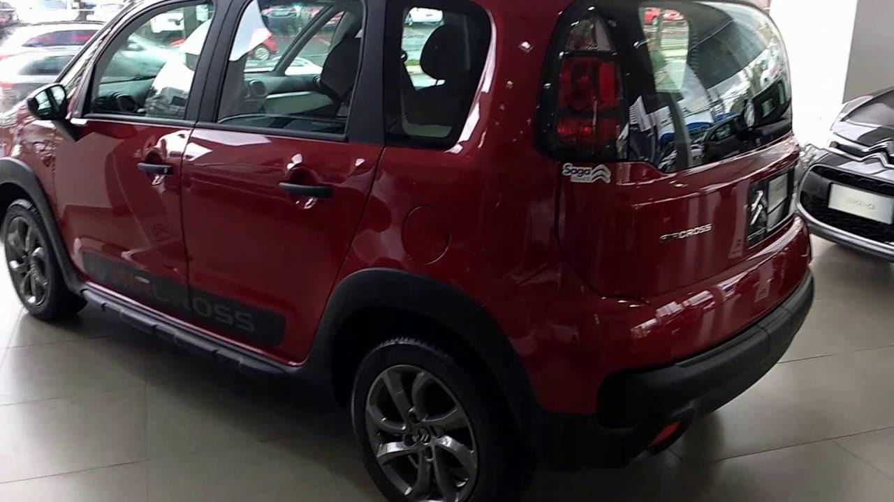 Detalhes do Novo AIRCROSS LIVE 2017 Citroën Rouge Rubi (Vermelho) - YouTube