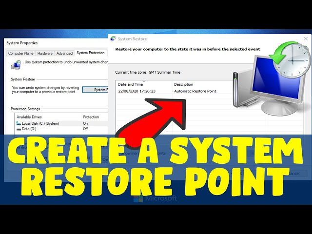 How To Create A System Restore Point In Windows 7 How To Create A