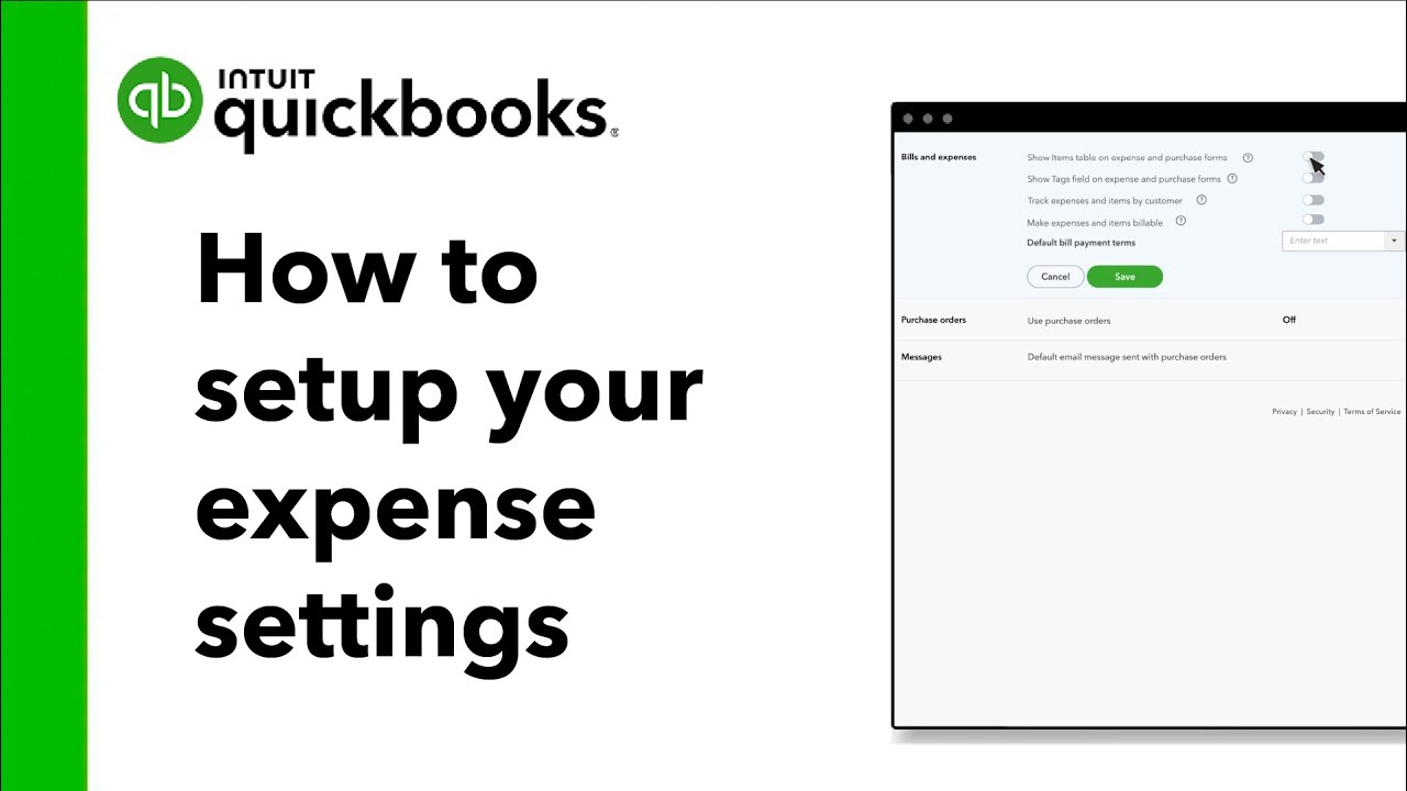 How To Set Up Your Expense Settings In QuickBooks Online YouTube How To Set Up Your Expense Settings In QuickBooks Online YouTube