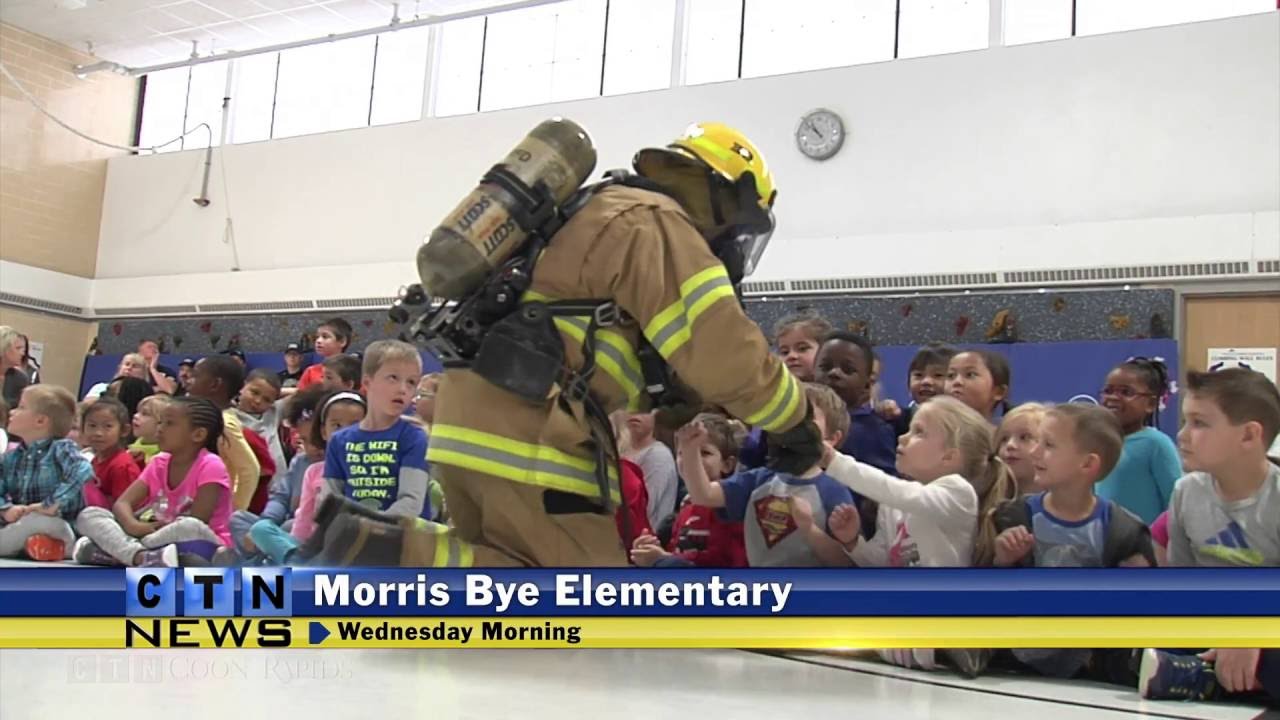 Fire Fighters Teach Valuable Lessons at School - YouTube