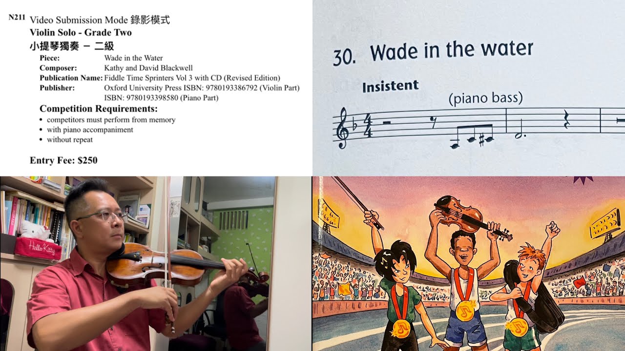 76th HKSMF Violin Grade 2 N211, Blackwell Wade in the water, Fiddle ...