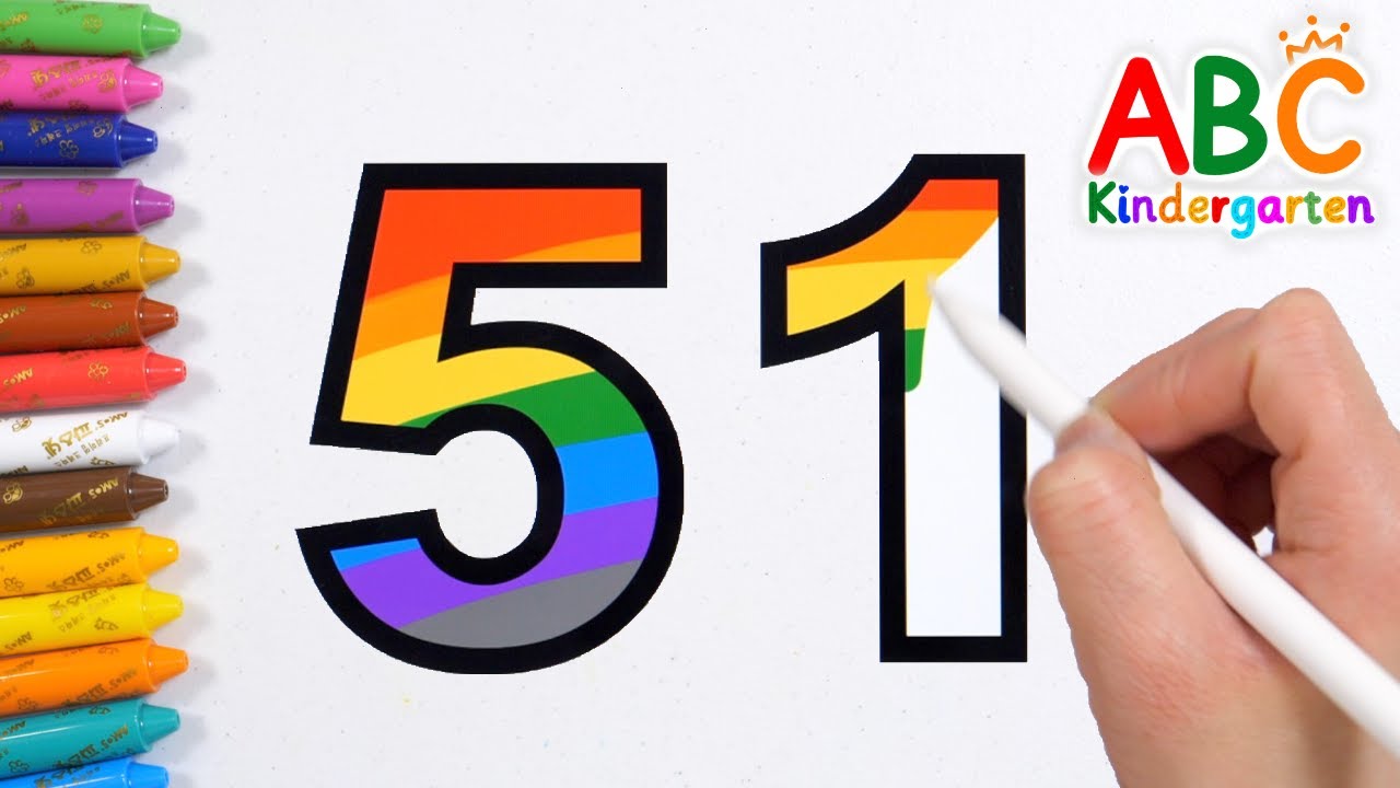 I scratched the numbers with a pen, starting from 51, and the spelling ...