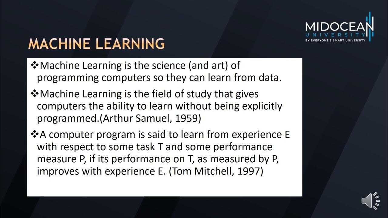 Master of Science in Artificial intelligent - Machine Learning - Lecture 1 - YouTube