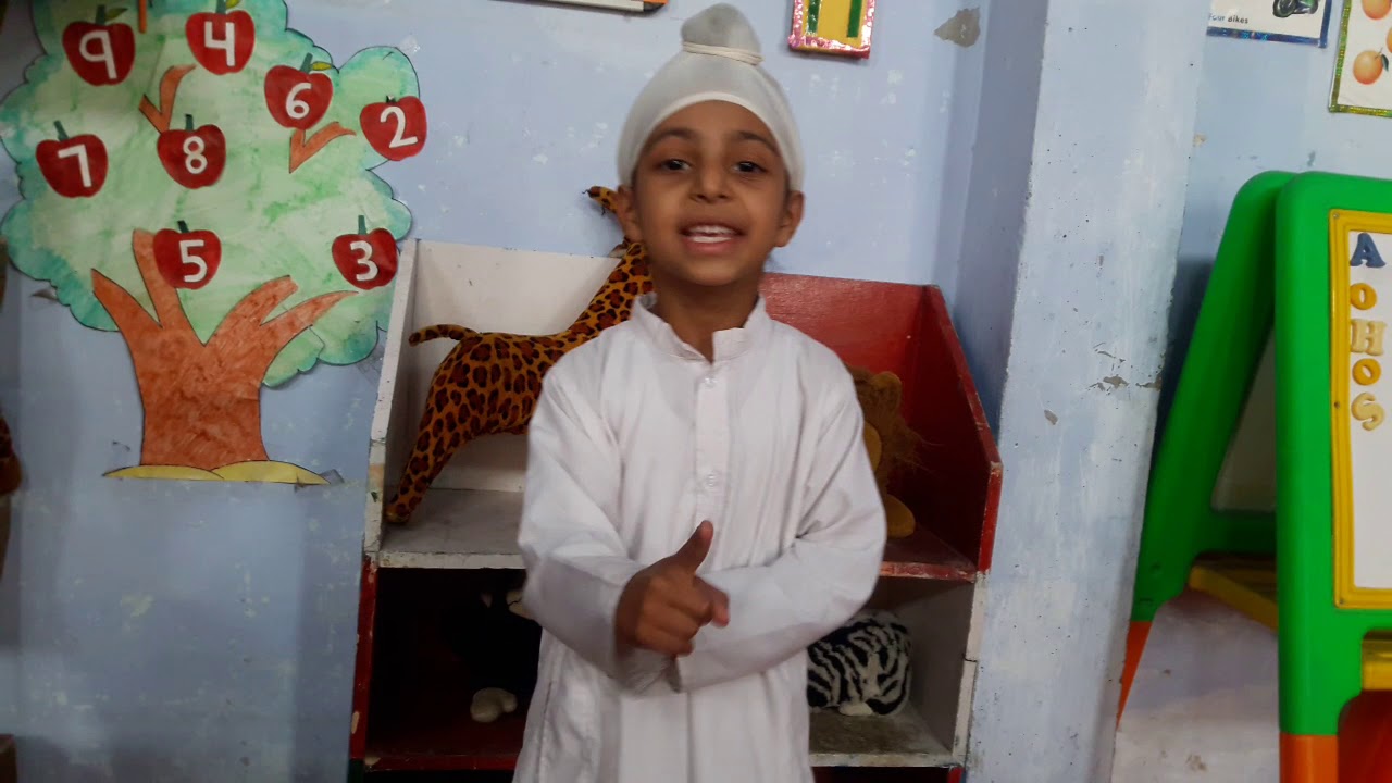 Japnam kaur Student of Akal Academy Ratia reciting a poem - YouTube