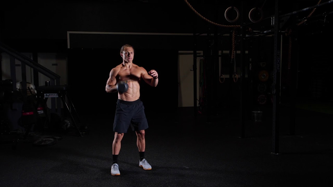 Single Arm Kettlebell Clean to Strict Press - YouTube