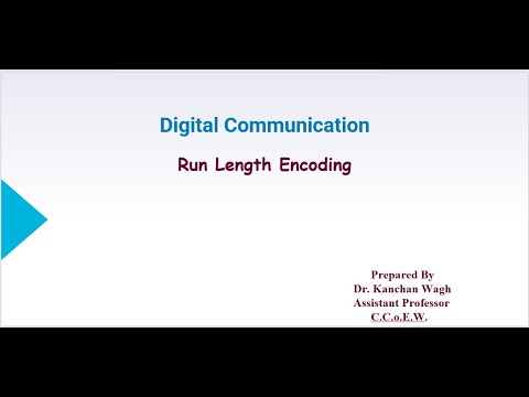 Run Length Encoding | RLE | Digital Communication | Information Theory & Error Correcting Codes ...