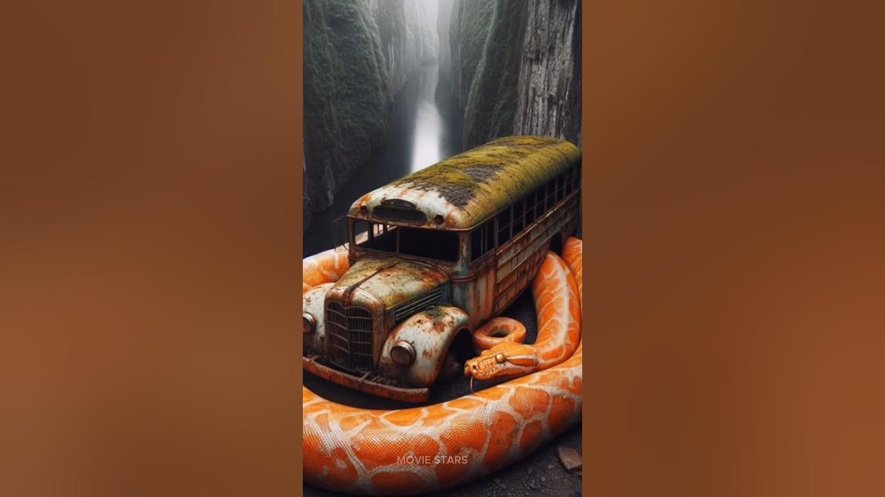 Rare discovery of python circling a bus in the Amazon forest #python # ...