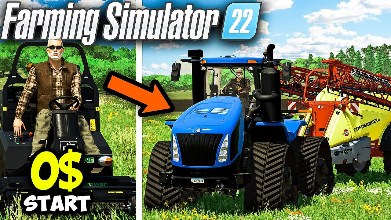MEGA FARM from $0 on FLAT MAP🚜 ep.6 | Farming Simulator 2022 timelapse ...