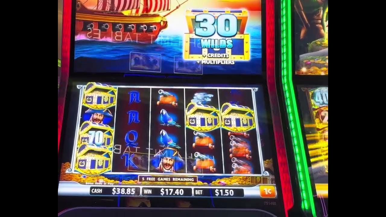 Treasure Shot New Slot Machine 10 Free Spin w/ 52 Wilds #slot #gamble #casinogame #gameplay ...