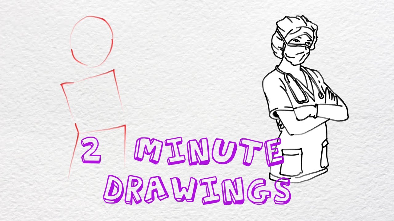 How to draw A lady doctor | step by step drawing for beginner | Doctor ...