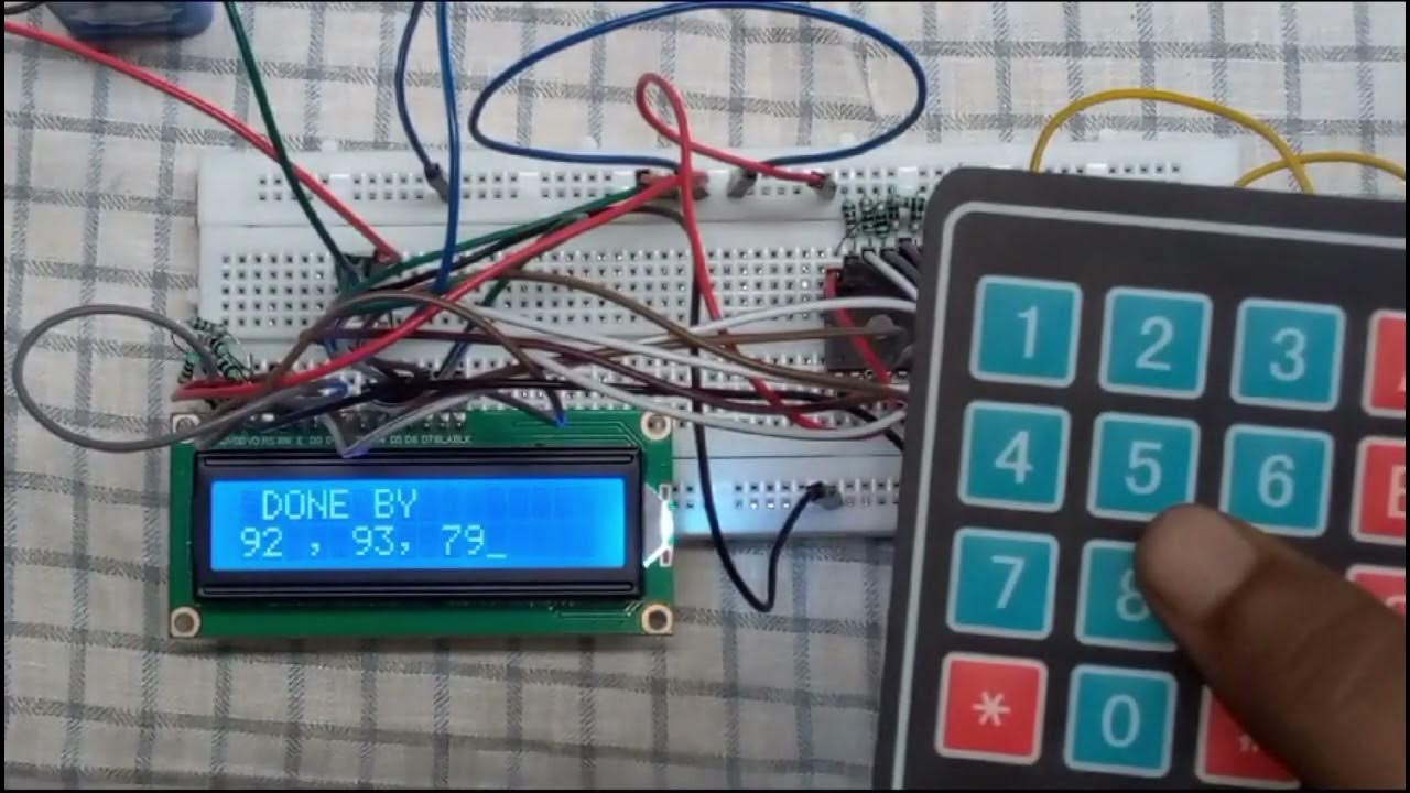 Electronic Code Lock Using AT89S52 microcontroller - YouTube