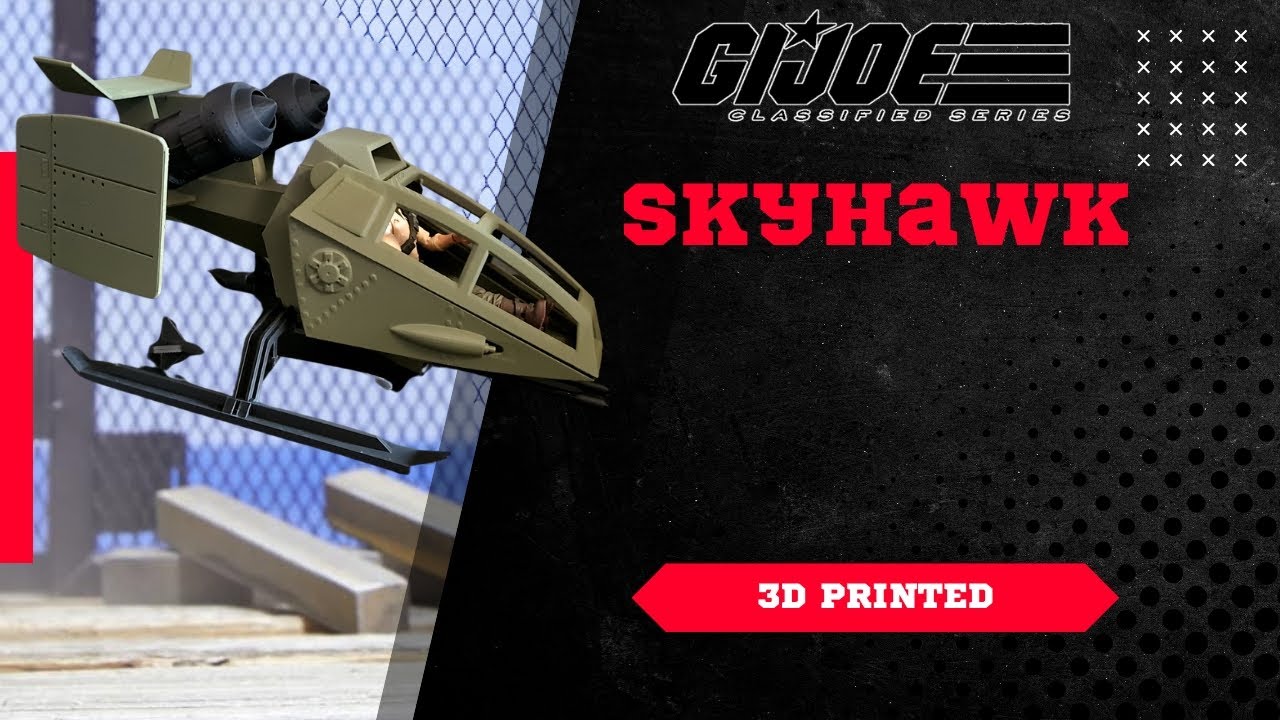 G.I. Joe Classified Skyhawk 3D Printed - YouTube