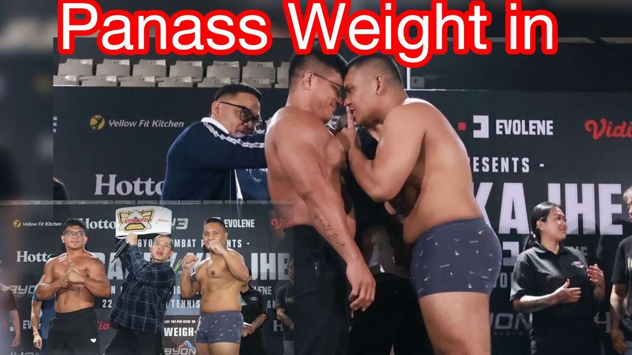 Panass Weight in Laurend Vs Mike Babayo | Heavyweigth Kickboxing | H-1 ...