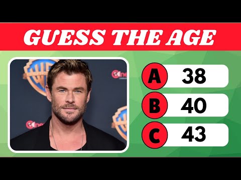 Guess The Age Of Celebrities 🤔 | Celebrity Age Quiz 2025 - YouTube