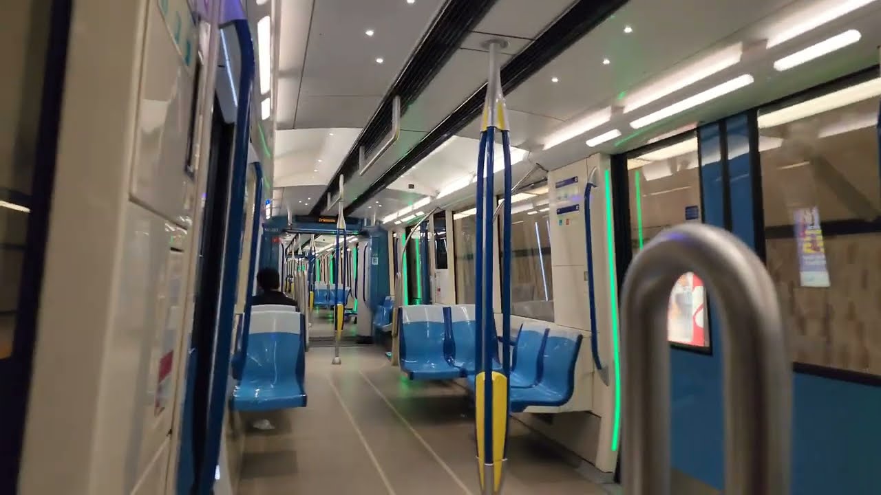 Metro ride from Henri-Bourassa Metro Station to Lionel-Groulx on the ...