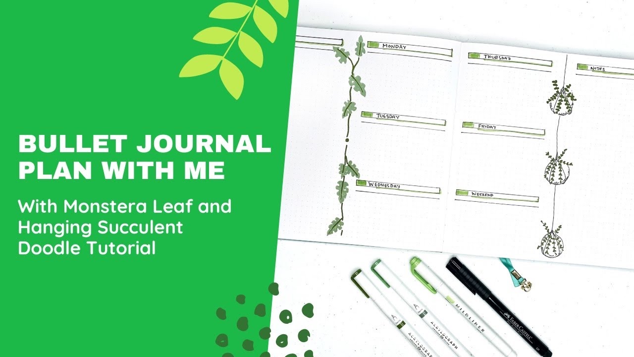 How To Draw House Plants and Succulents in Your Bullet Journal | Bullet ...