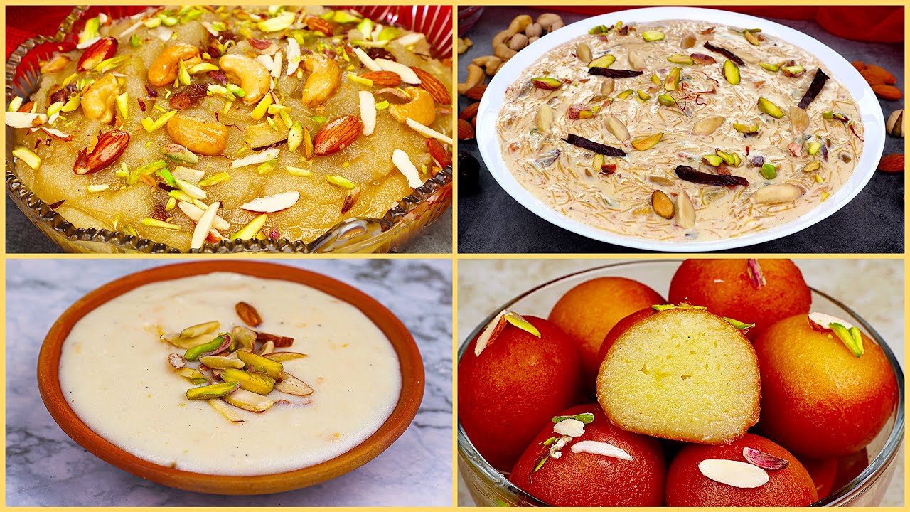 4 Traditional Pakistani Dessert Recipes For Eid, Sheer Khurma, Firni ...