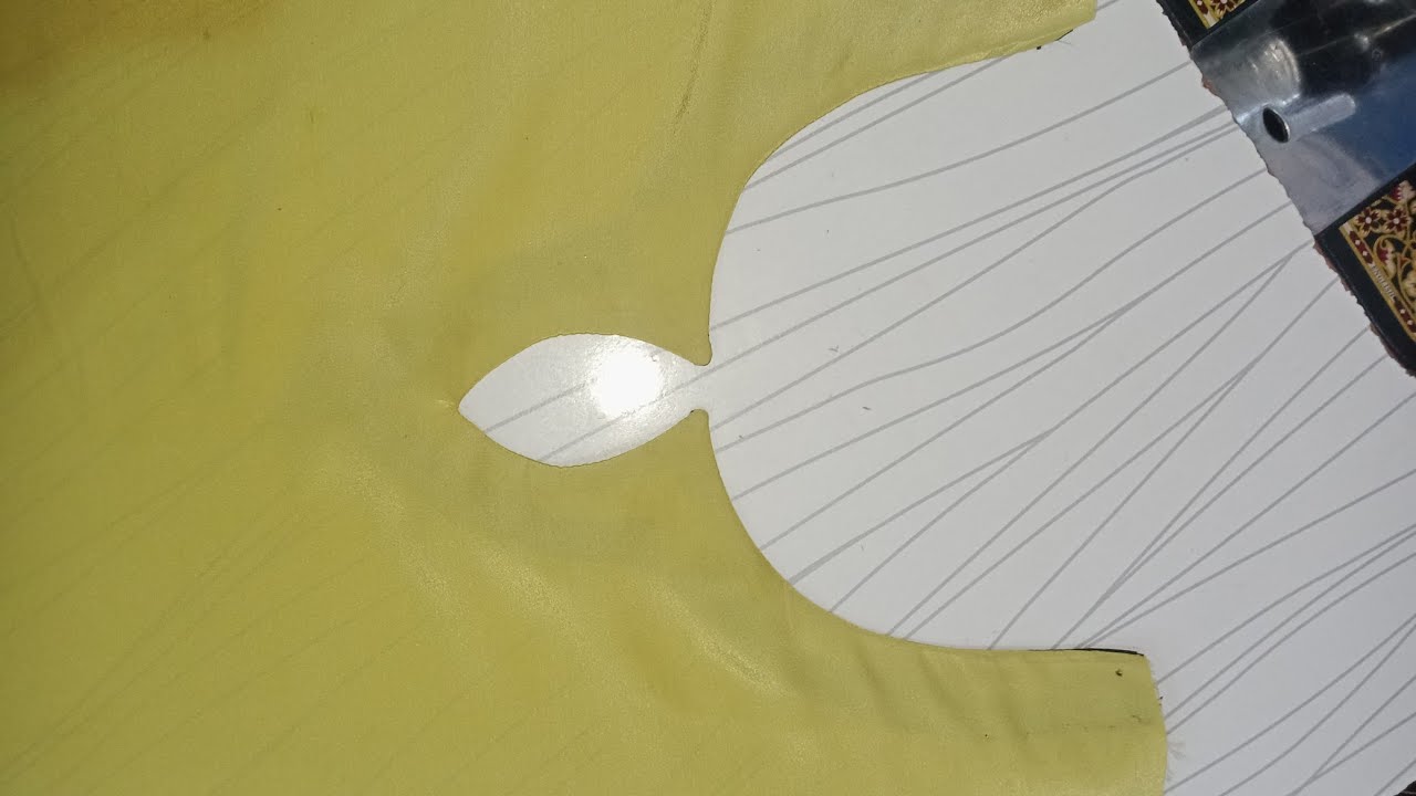 Leaf neckline cutting and stitching | Style By Sajida - YouTube