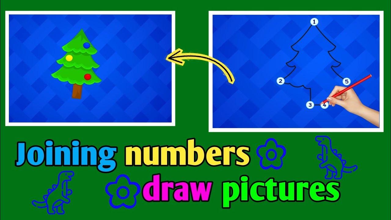 how to draw pictures using numbers | numbers drawing easy steps by step | art and learn - YouTube