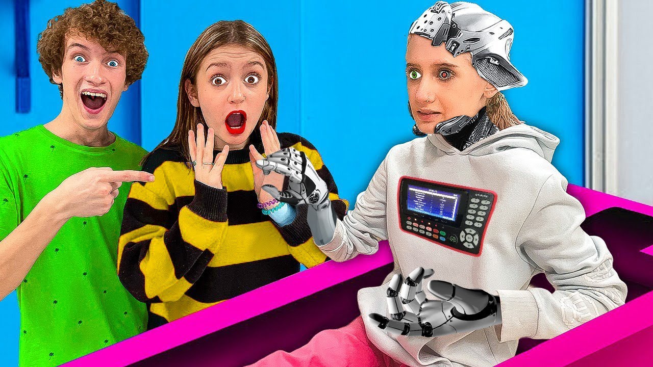 We Bought A ROBOT Sister !! - YouTube