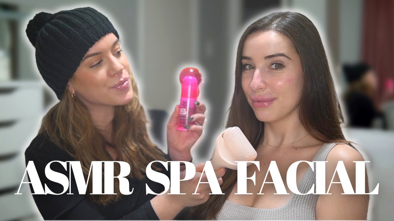 ASMR | Relaxing Facial Massage & Pampering - YouTube