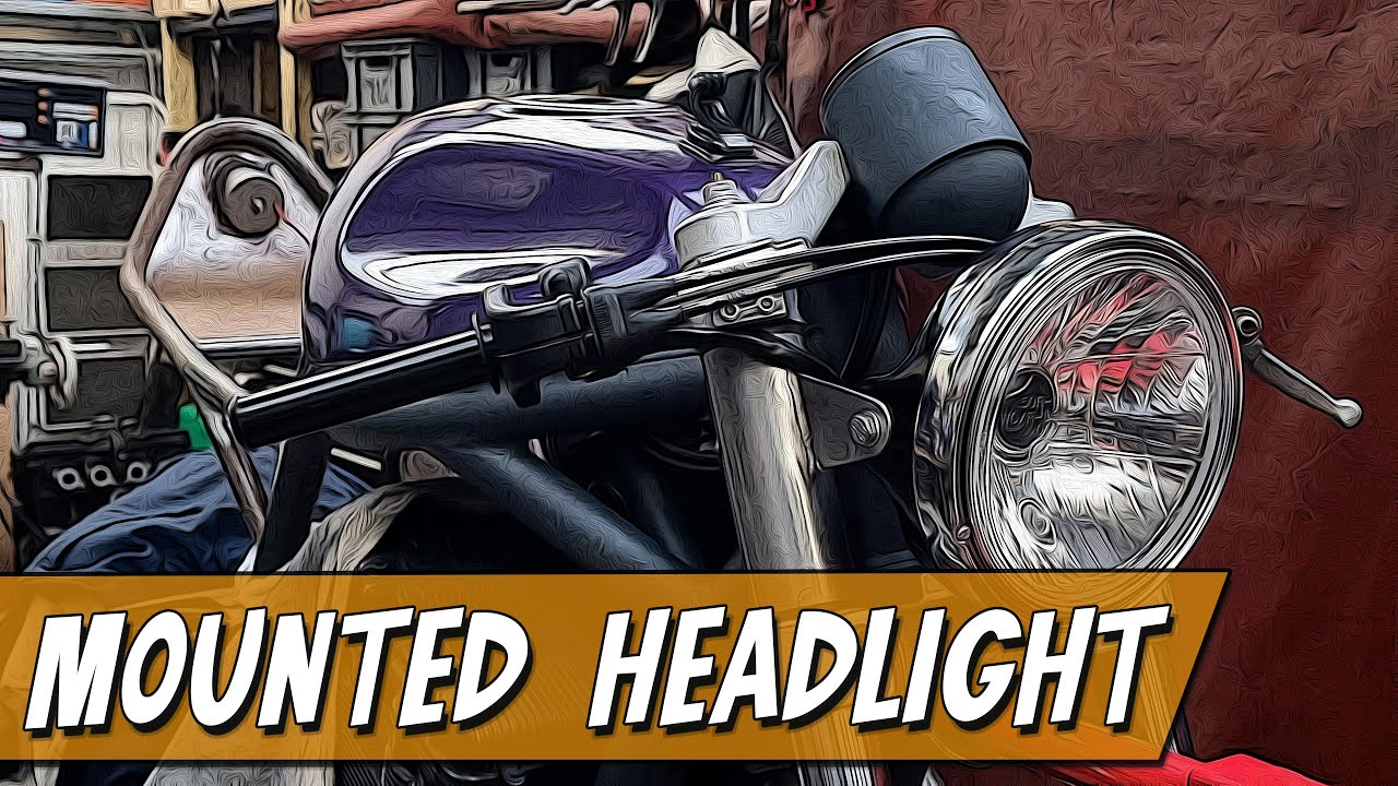Mounting the headlight - Suzuki Bandit Cafe Racer - ASBO Project - YouTube