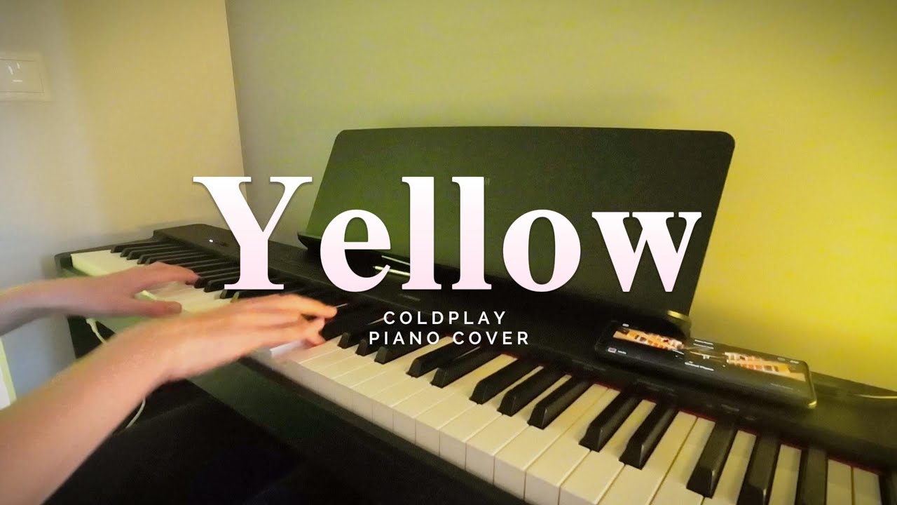 Coldplay - Yellow [Yamaha P-225 instrumental cover] - YouTube
