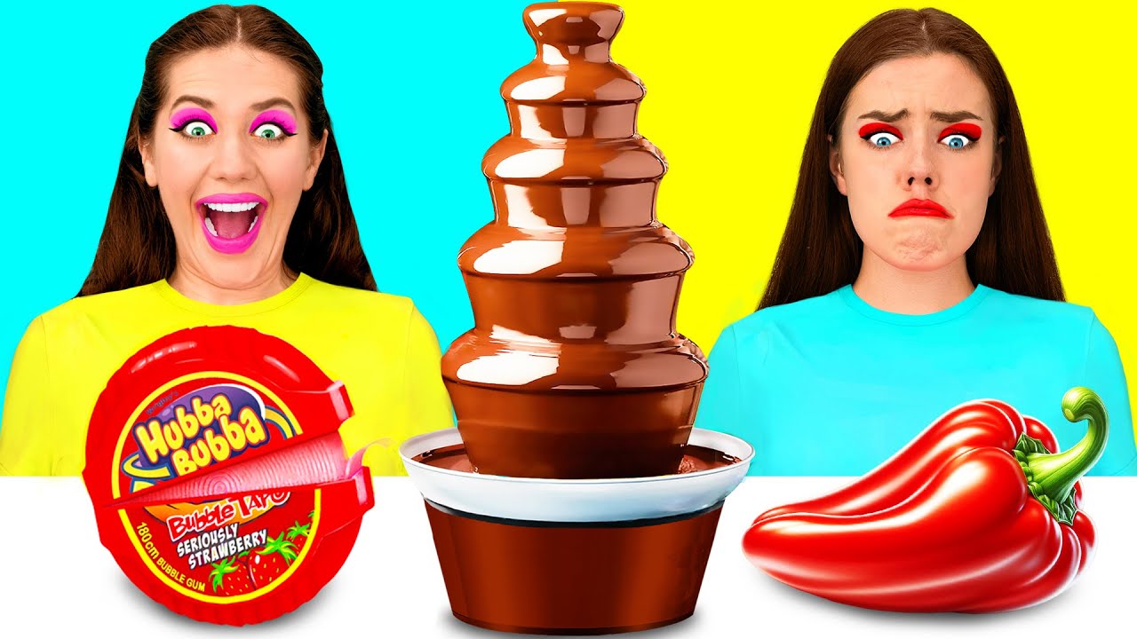 Desafío De Fuente De Chocolate | Desafío Loco por 4Fun Challenge - YouTube