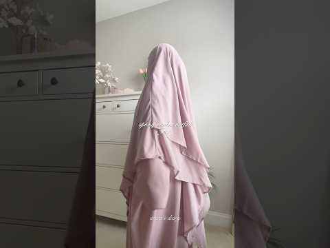 look how pink so pretty 💕 outfit defails in comments #hijab #abaya #khimar #hijabi #hijabinspo