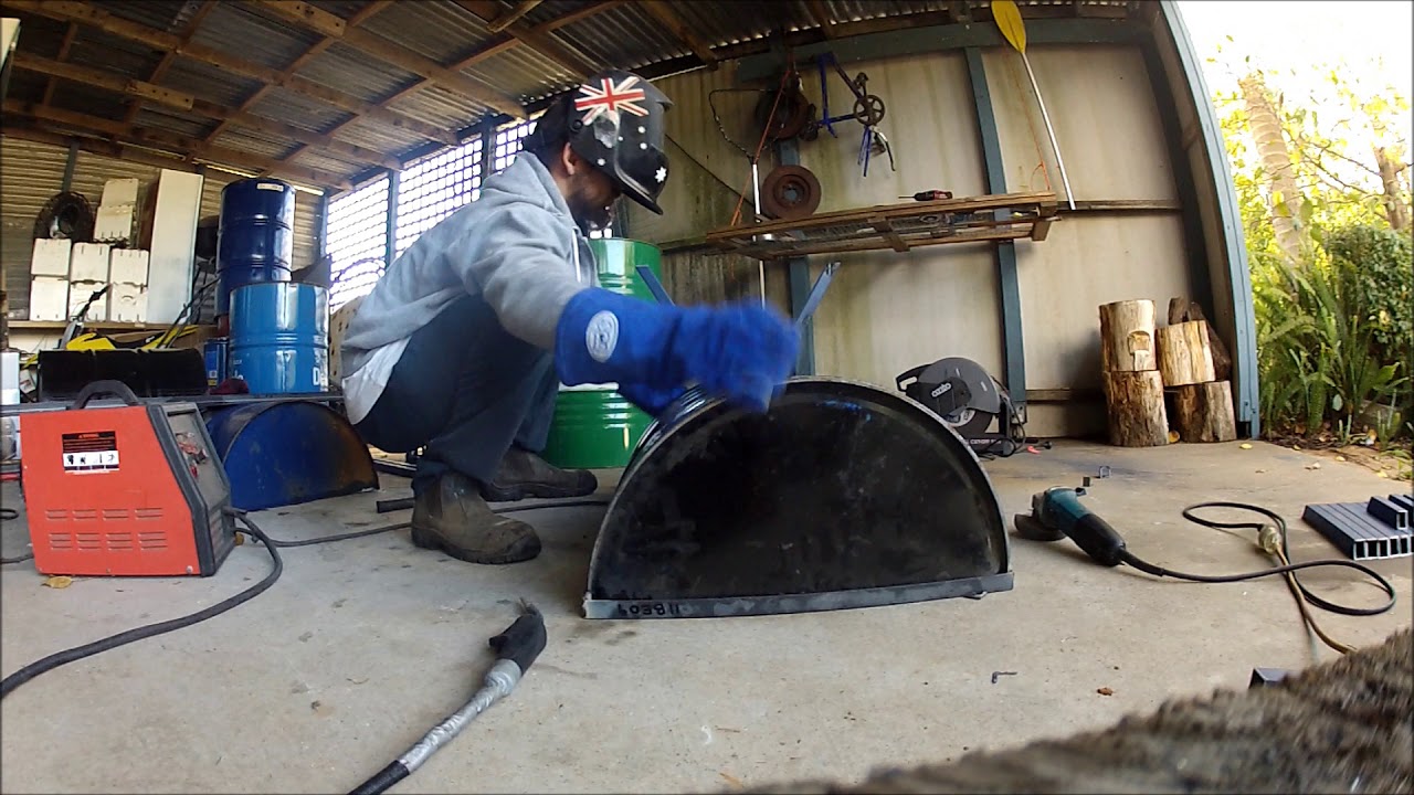 homemade fire drum - YouTube
