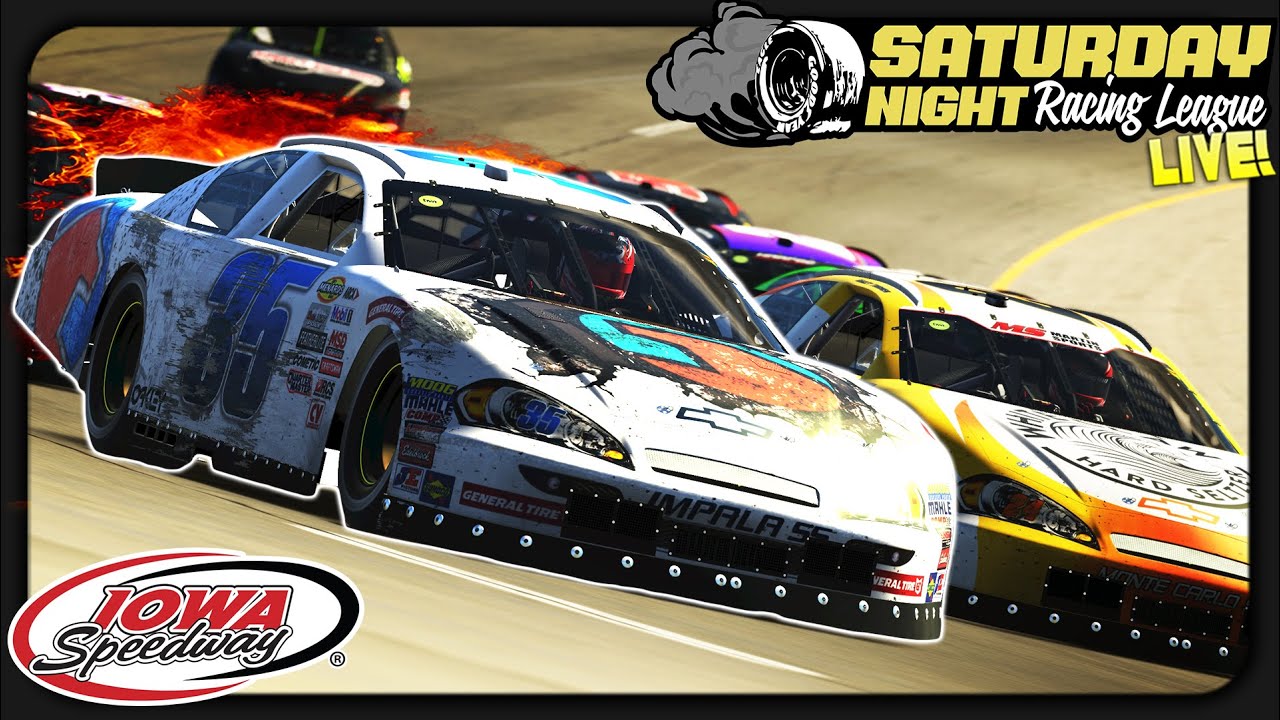 2 TIRE COMEBACK! | Saturday Night Racing League @ Iowa Speedway - YouTube