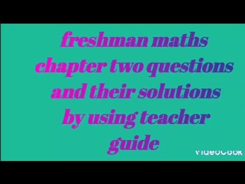 freshman course mathematics chapter 2 (two) question and answer||review ...