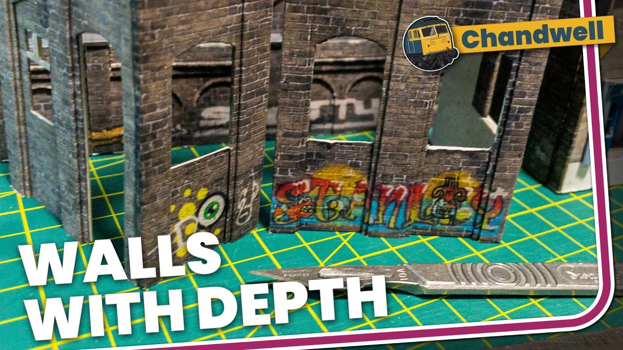 Scratch building walls with depth - N Scale walls scratch built from ...