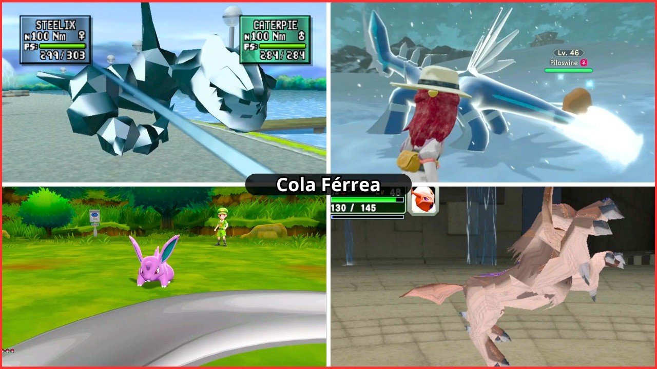 Animación de COLA FÉRREA en todos los juegos Pokémon (2000-2025) - YouTube