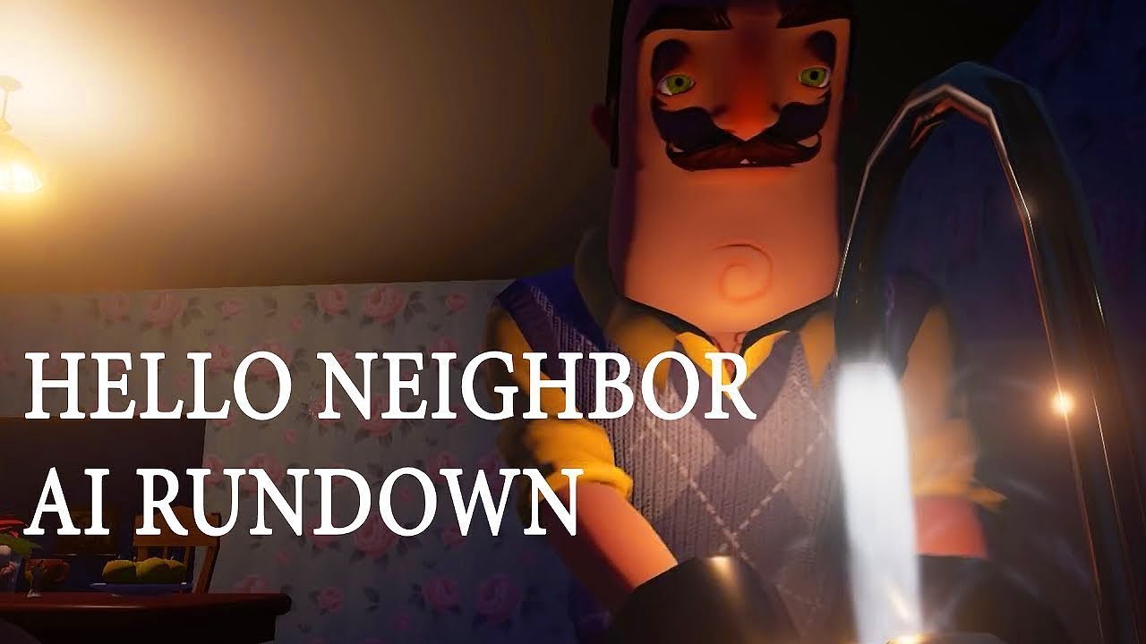 Hello Neighbor Pre-Alpha AI Rundown Full Walkthrough - YouTube
