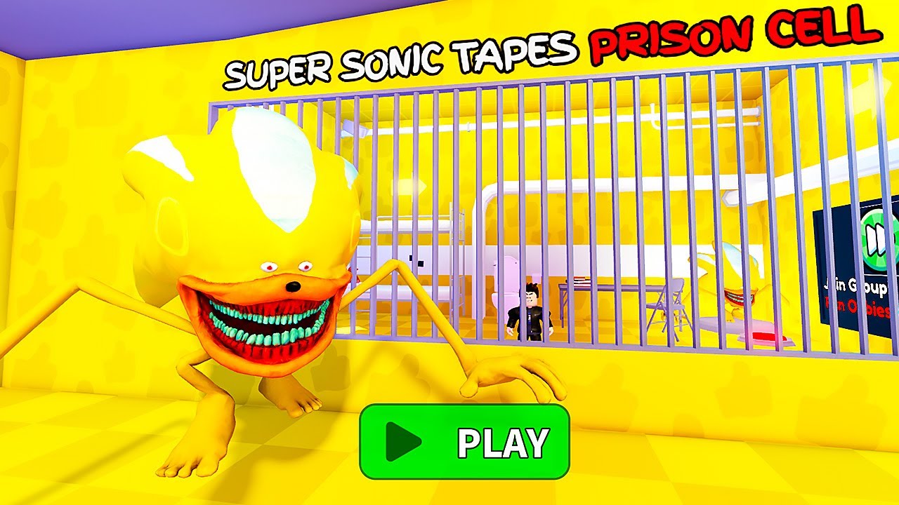 SUPER SONIC TAPES PRISON RUN OBBY ROBLOX - YouTube