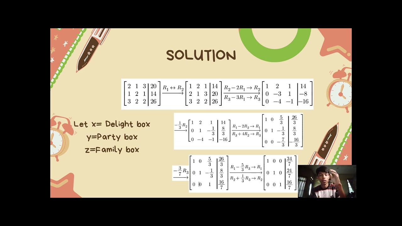 MAT263 APPLICATION OF LINEAR ALGEBRA IN REAL LIFE (GAUSS-JORDAN ...