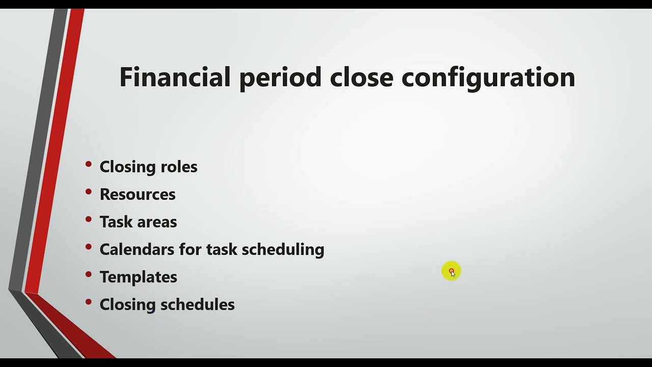 d365fo financial period close configuration - YouTube
