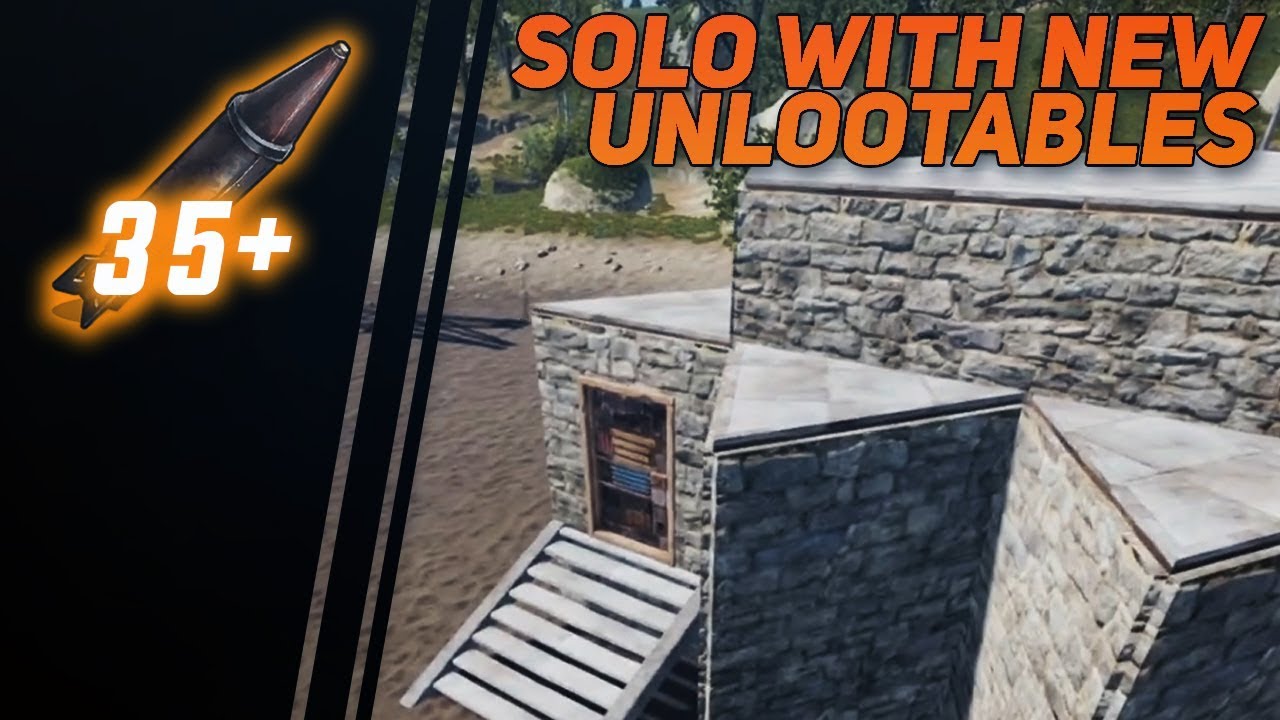 SOLO Rust Bunker Base With New Unlootable Loot Rooms - YouTube