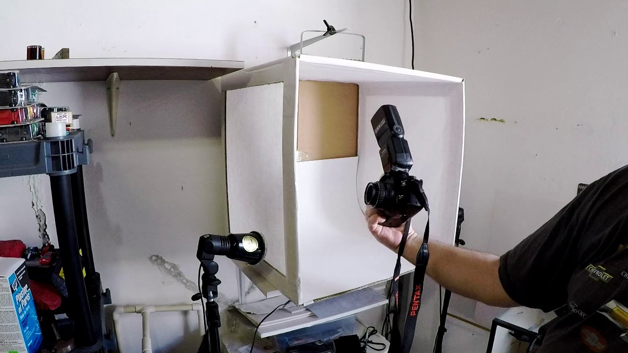 DIY Lightbox for photographing scale models - YouTube