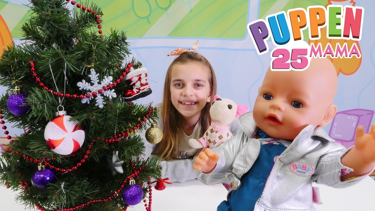 Puppen Mama - Ayca und Lolly schmücken den Weihnachtsbaum - YouTube